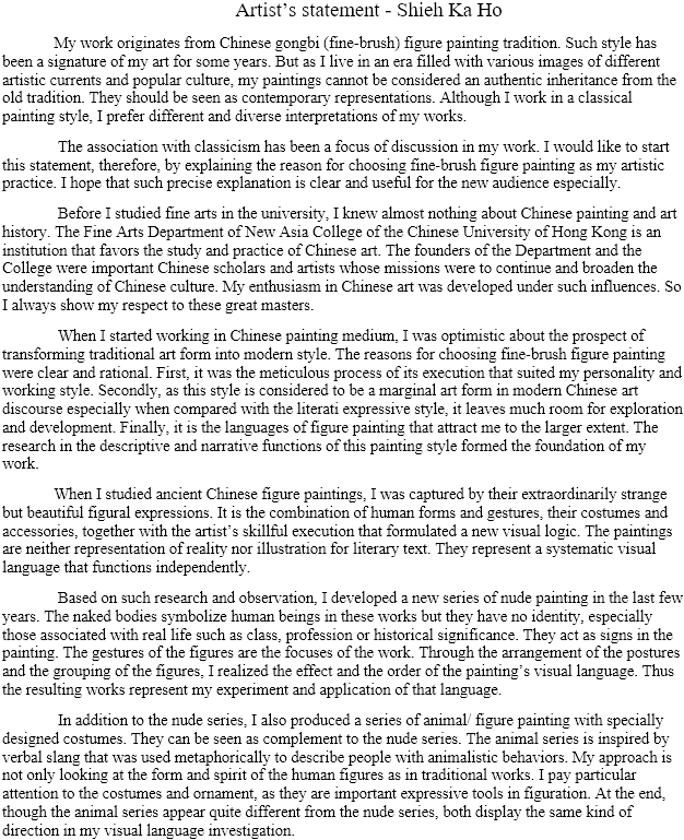 How To Write An Artist Statement In 8 Steps