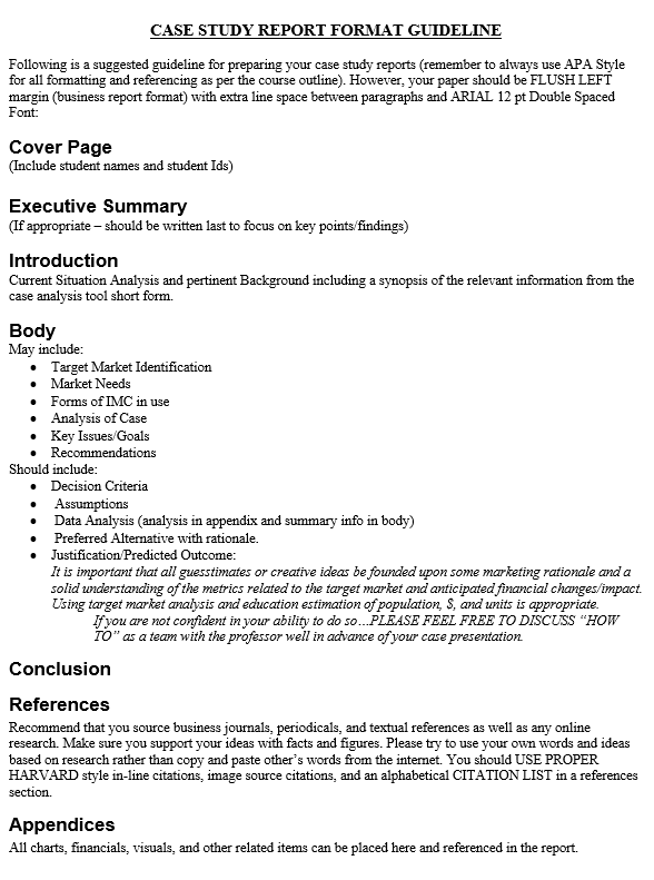  Case Analysis Outline Writing A Case Study Analysis 2022 11 19